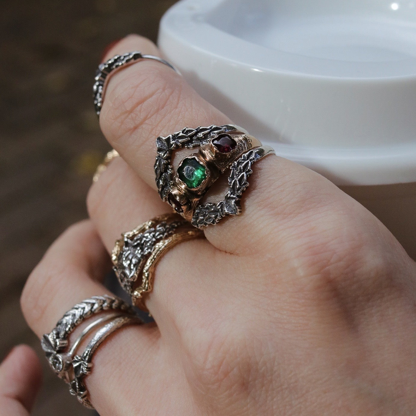 9ct Gold Unique Vintage Ring – Shop Dixi