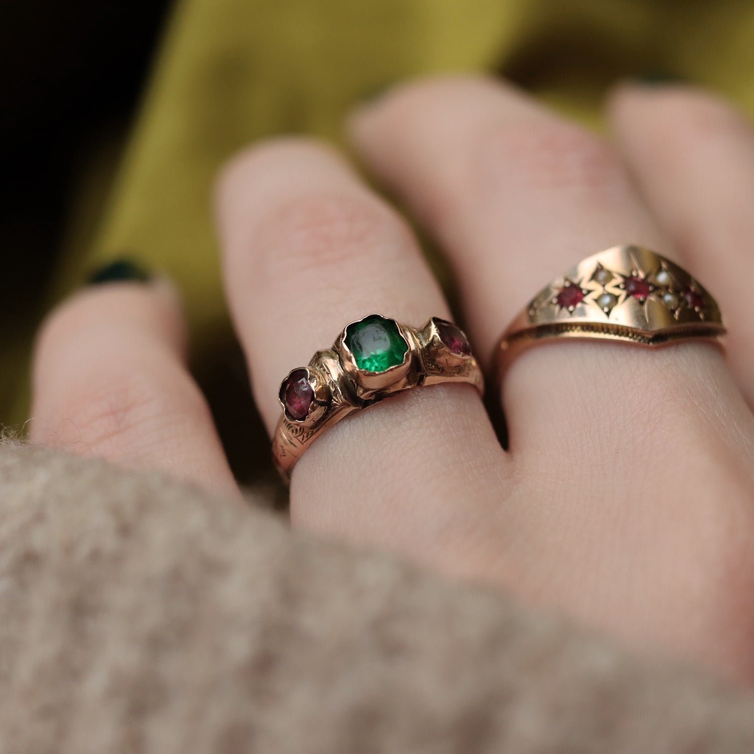 9ct Gold Unique Vintage Ring – Shop Dixi